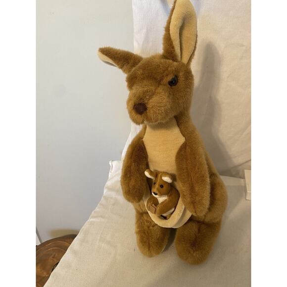 Unipak | Toys | Vintage Unipak Kangaroo And Joey Plush Stuffed Animal ...